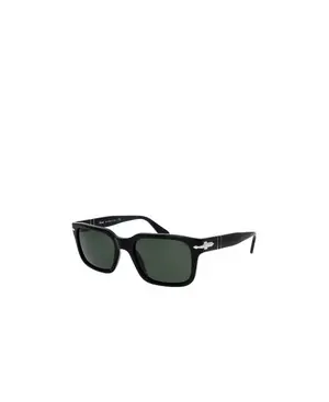 Persol Rectangular Frame Sunglasses - Black