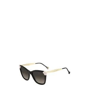 Carolina Herrera Rectangular Frame Full Rim Sunglasses - Black