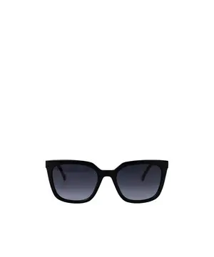 Carolina Herrera Square Frame Full Rim Sunglasses - Black