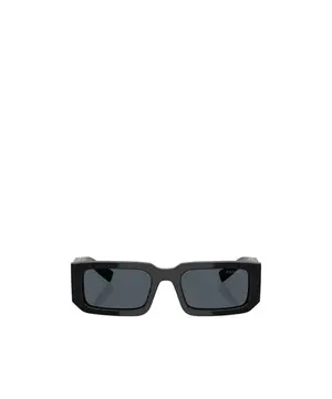 Prada Rectangular Frame Sunglasses - Black