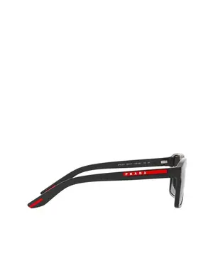 Prada Rectangular Frame Sunglasses - Black