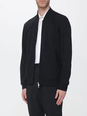Brunello Cucinelli Long Sleeve Zip-up Sweatshirt - Black