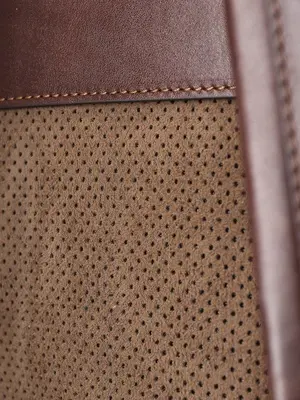 Brunello Cucinelli Leather Trimmed Backpack