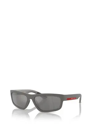 Prada Rectangular Frame Sunglasses - Gray