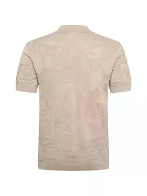 BOSS Jacquard-knit Short-sleeve Polo Shirt