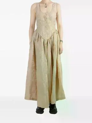 UMA WANG Jacquard Woven Corset Style Dress