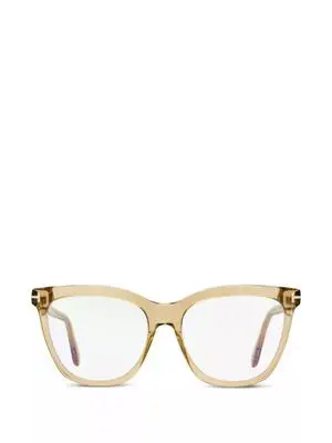 TOM FORD Butterfly-frame Glasses - Neutrals
