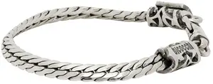 Emanuele Bicocchi Silver Herringbone Chain Bracelet