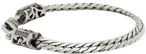 Emanuele Bicocchi Silver Herringbone Chain Bracelet