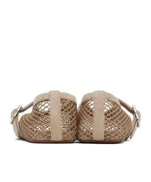 Alaïa Ballet Flats In Fishnet