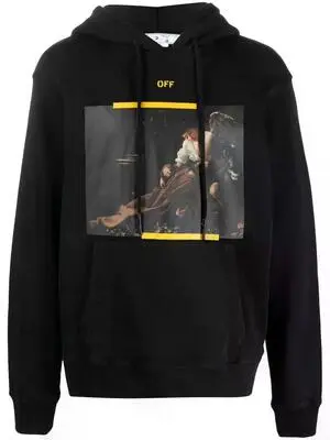 Off-White Caravaggio Painting-print Cotton Hoodie