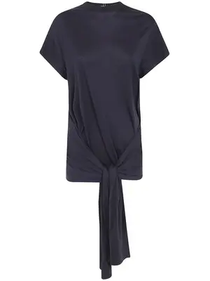 TOTEME Tie Waist Long Sleeve Top - Black