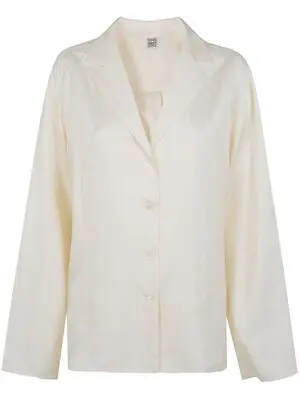 TOTÊME TOTEME Silk Monogram Pajama Top