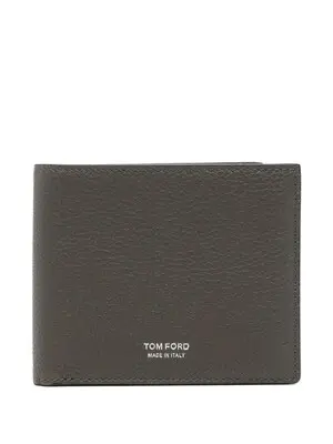 TOM FORD Portafoglio Bifold In Pelle - Gray