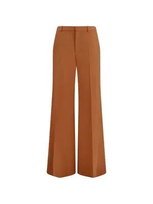 Chloé High-waisted Flare Leg Trousers - Red
