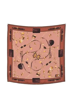 Chloé Silk Foulard With Equestrian Print