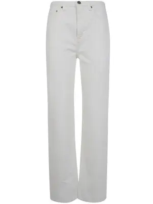 Loulou De Saison Jude Straight Leg Jeans - White