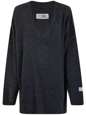 MAISON MARGIELA Oversized V-neck Sweater