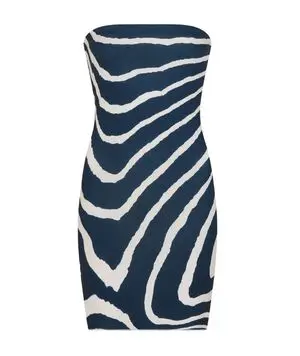 RAT & BOA Amarae Zebra Print Tube Dress