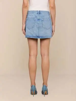 L'Agence Solene Denim Mini Skirt