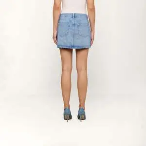 L'Agence Solene Denim Mini Skirt