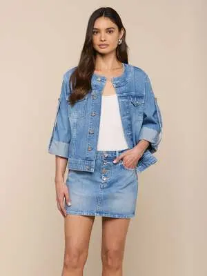 L'Agence Anouk Denim Jacket - Grant