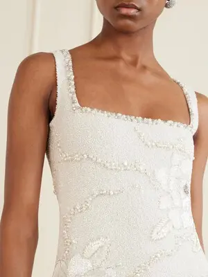 CLIO PEPPIATT Embellished Tulle Mini Dress