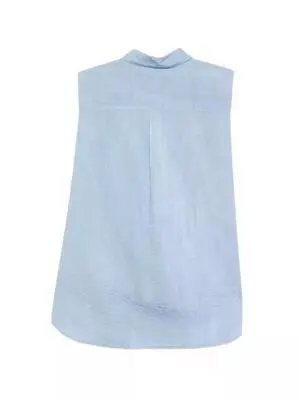 JNBY Sleeveless Pinstriped Shirt - Blue