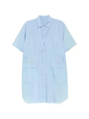 JNBY Crinkle-effect Striped Shirt Dress