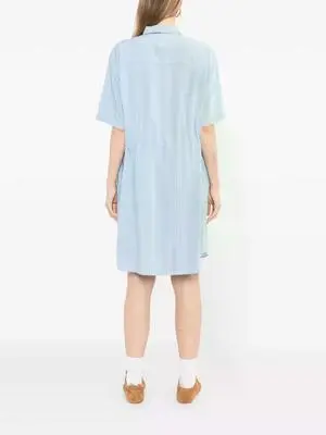 JNBY Crinkle-effect Striped Shirt Dress