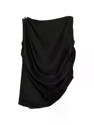 JNBY Asymmetric Draped Sleeveless Top With Cowl Neck