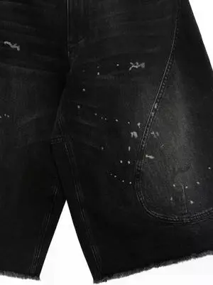 CROQUIS Paint Splatter Denim Shorts