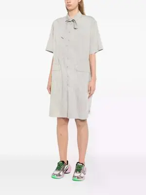 JNBY Crinkled Pinstripe Shirt Dress
