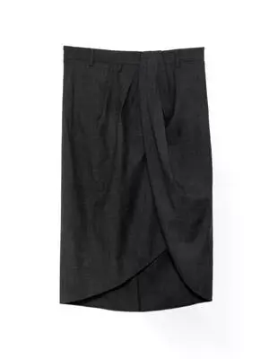 JNBY Draped Asymmetric Midi Skirt