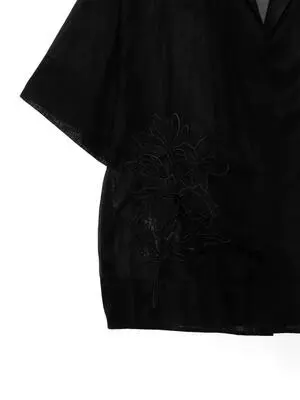 LESS Floral Appliqué Shirt