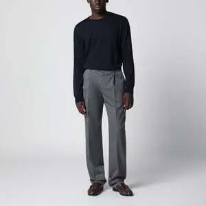 Valentino Garavani Navy Wool Crewneck Sweater