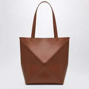 Loewe Medium Fold Tote Bag - Brown