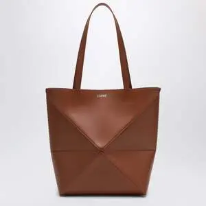 Loewe Medium Fold Tote Bag - Brown