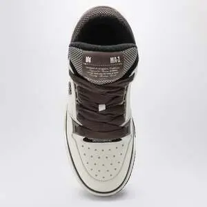 Amiri Ma-1 Leather Sneakers With Exaggerated Outsole - Multicolor