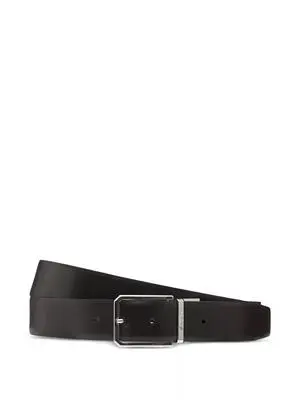 Santoni Leather Belt With Buckle Fastening