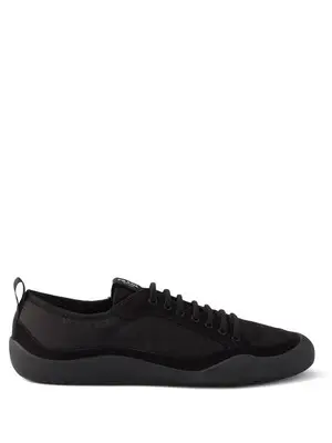 Prada Speedrock Re-nylon And Suede Sneakers - Black