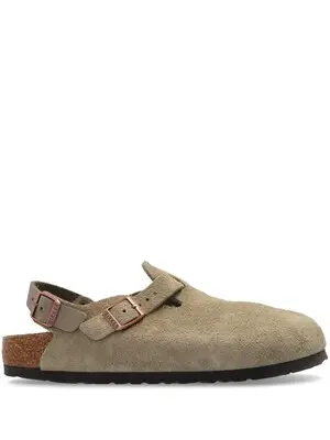 BIRKENSTOCK Tokio Suede Sabot - Nude & Neutrals