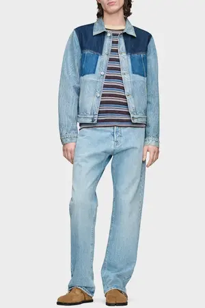 MAISON MARGIELA Patchwork Denim Trucker Jacket