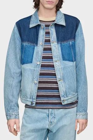 MAISON MARGIELA Patchwork Denim Trucker Jacket