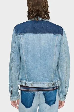MAISON MARGIELA Patchwork Denim Trucker Jacket