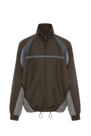 MAISON MARGIELA Lightweight Jacket With A Stand-up Collar - Brown
