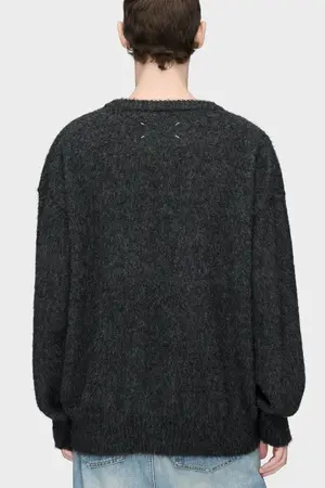 MAISON MARGIELA Eagle & Mountain Appliqué Wool Sweater