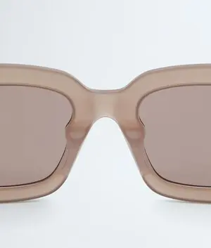Bottega Veneta Sophia Ribbon Butterfly Sunglasses - Brown/red