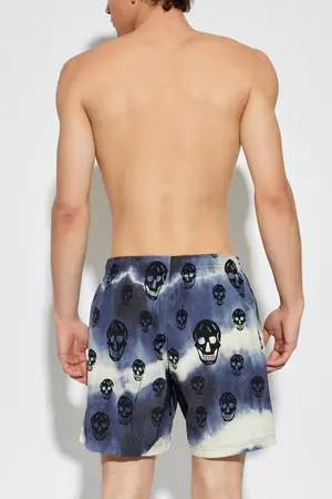 Alexander McQueen Skull Print Swim Shorts