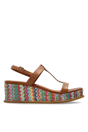 JIMMY CHOO Theia Wedge 60 Multicolor Zigzag Wedge Sandals - Multicolour